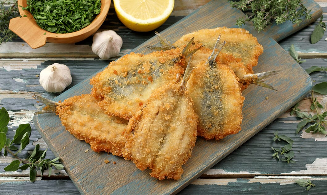 Ocvrte sardele brez kosti - Znam.si