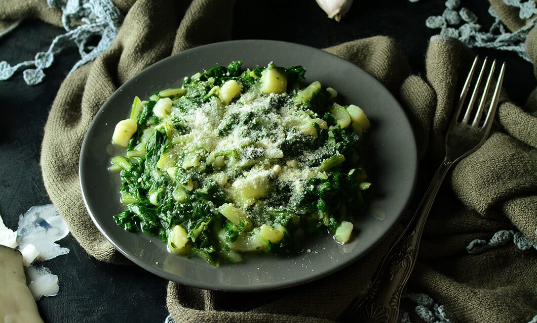 Blitva s krompirjem in smetano - Znam.si
